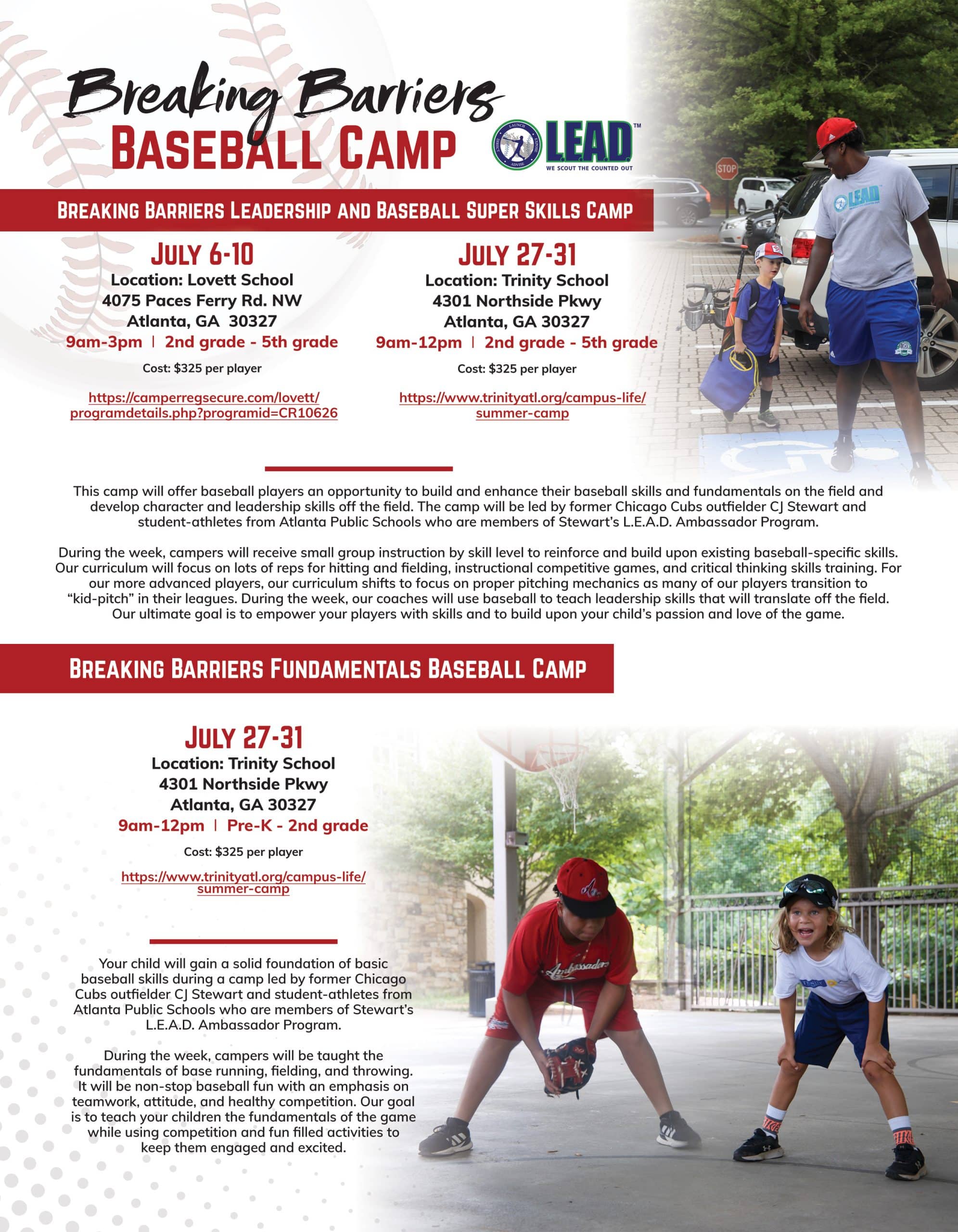 Breaking Barriers Baseball Camps and Clinics